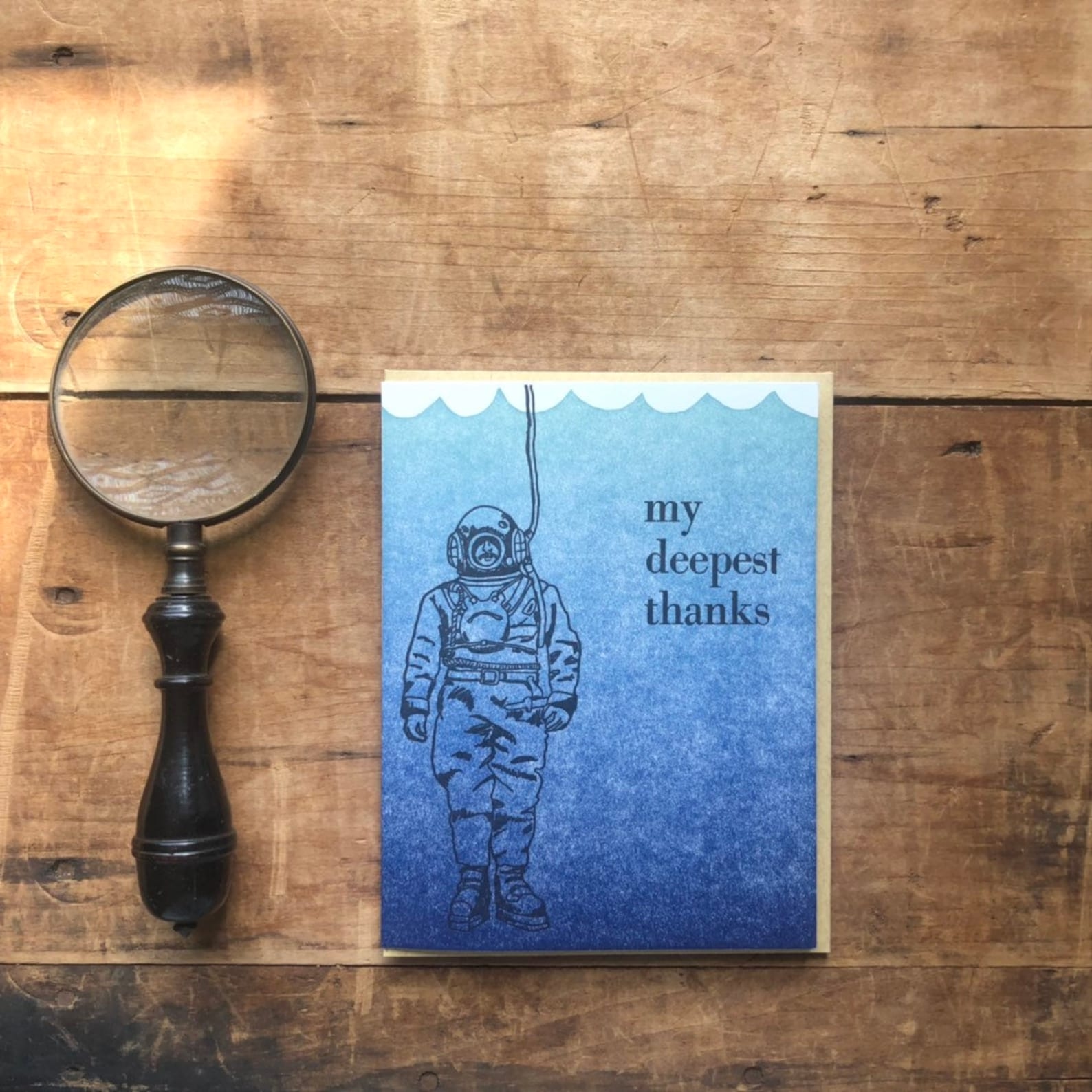 My Deepest Thanks Letterpress Thank You Card - Etsy