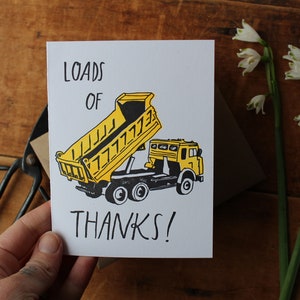 Loads of Thanks Letterpress Thank You Card - Etsy