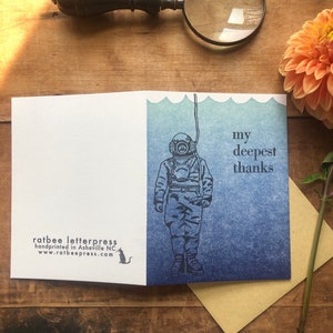 My Deepest Thanks Letterpress Thank You Card - Etsy