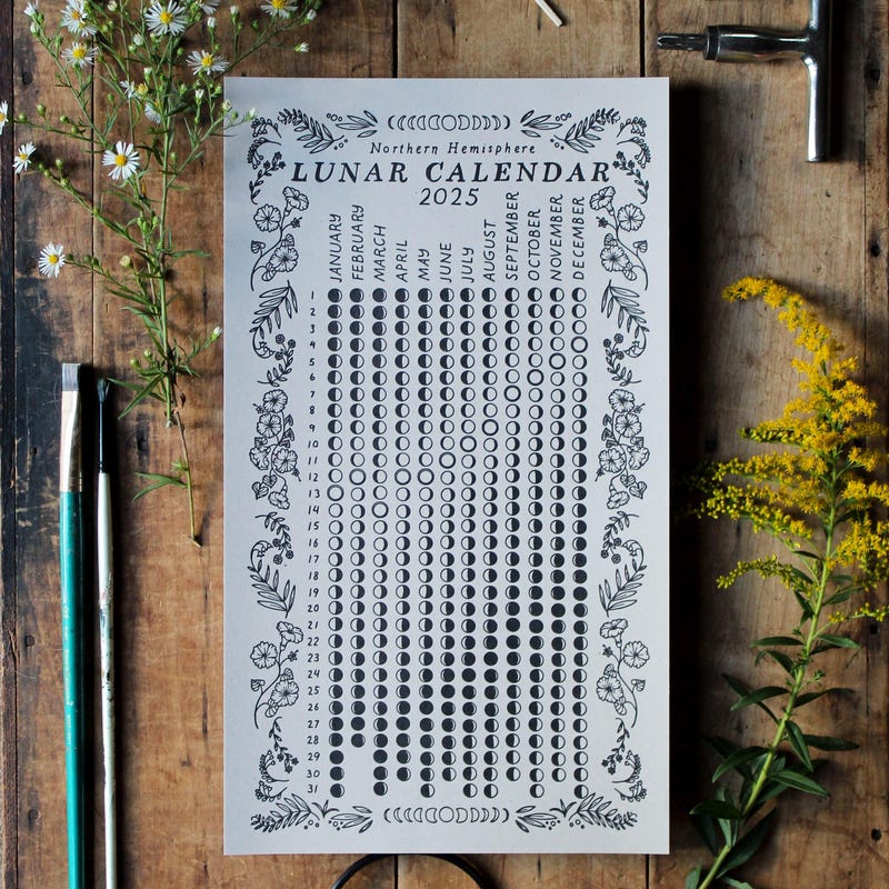 Calendar Art - Etsy