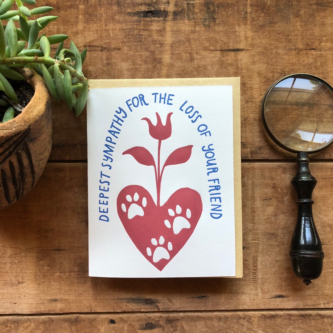 Pet Loss Card - Deepest Sympathy for the Loss of Your Friend ...