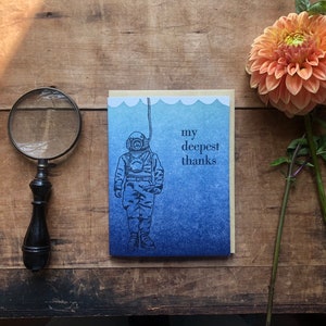 My Deepest Thanks Letterpress Thank You Card - Etsy