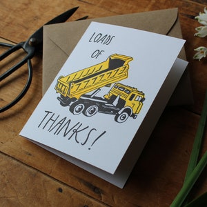 Loads of Thanks Letterpress Thank You Card - Etsy