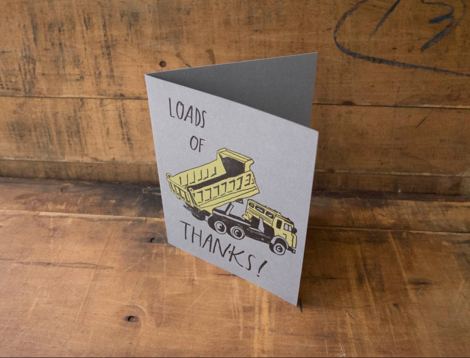Loads of Thanks Letterpress Thank You Card handmade quirky | Etsy