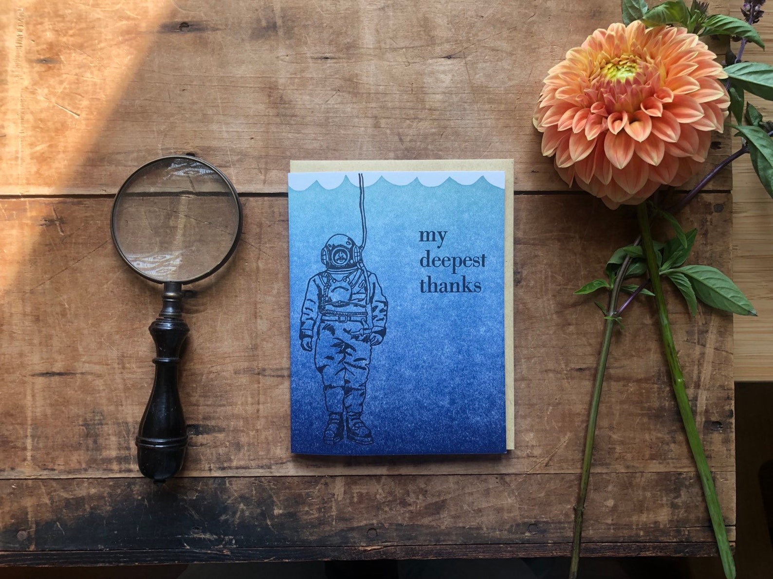 My Deepest Thanks Letterpress Thank You Card - Etsy