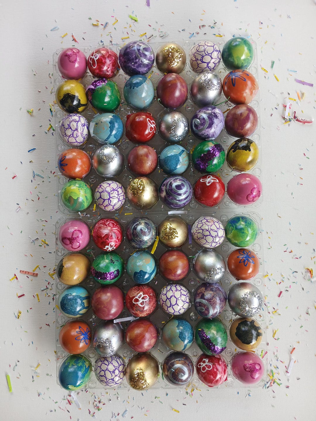 CASCARONES, Confetti Eggs 5 Dozen - Fiesta, Party, Easter Eggs FUN- 60 ...