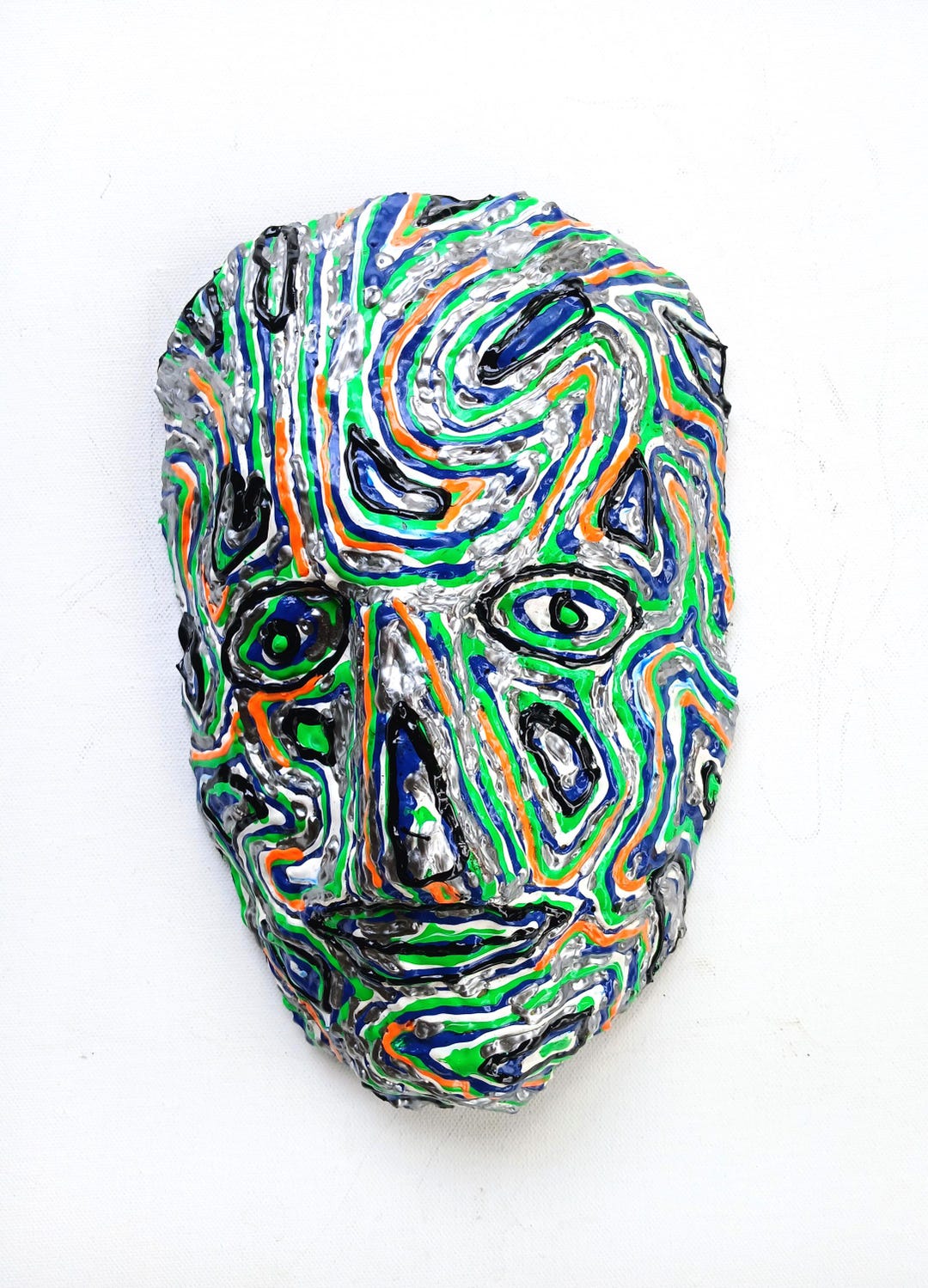 Artistic Expressive Mask/wall Art One of a Kind - Etsy