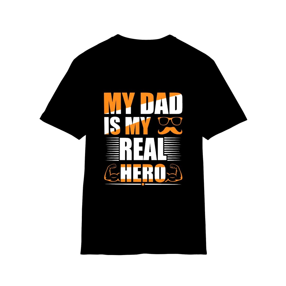 My Dad is My Hero Mustache & Flex T-shirt | Father's Day - Etsy