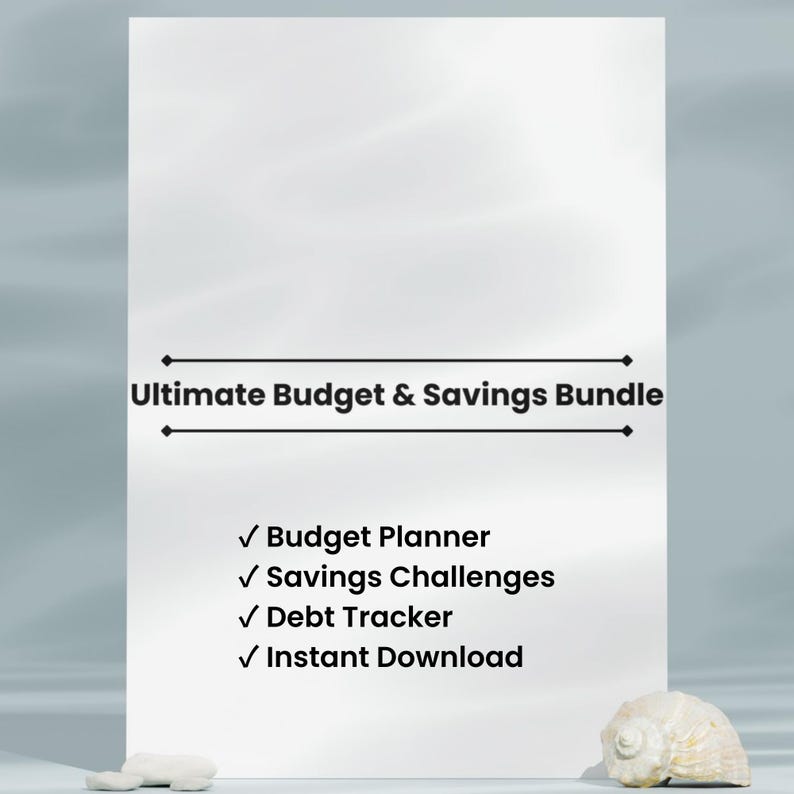 Ultimate Budget Planner Bundle Printable | Savings Challenge & Debt ...