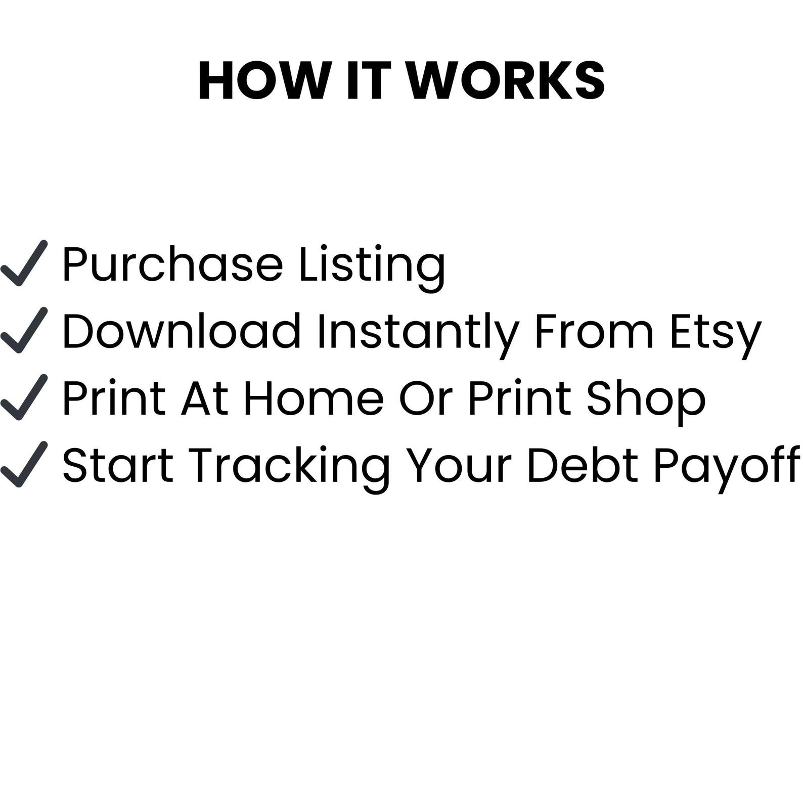 Debt Payoff Tracker Printable | Budget Planner (instant Download PDF ...