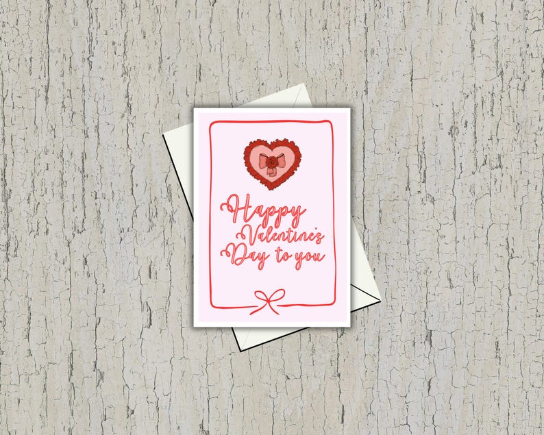 Valentine's Day Printable Card | Printable Cards | Digital Download ...
