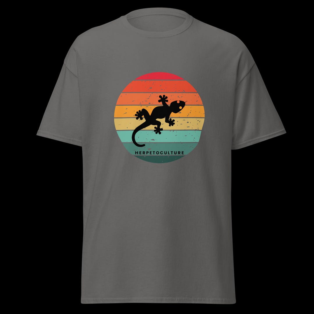 Retro Gecko - Reptile T-shirt - Gecko Graphic T-shirt - Cool Reptile ...