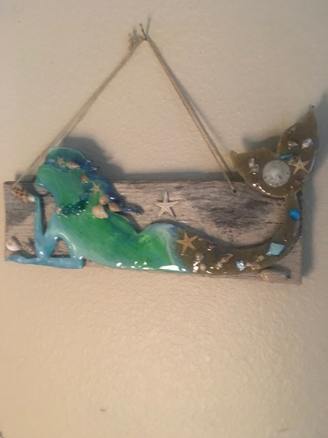 Pretty Laying on the Beach Resin Mermaid - Etsy