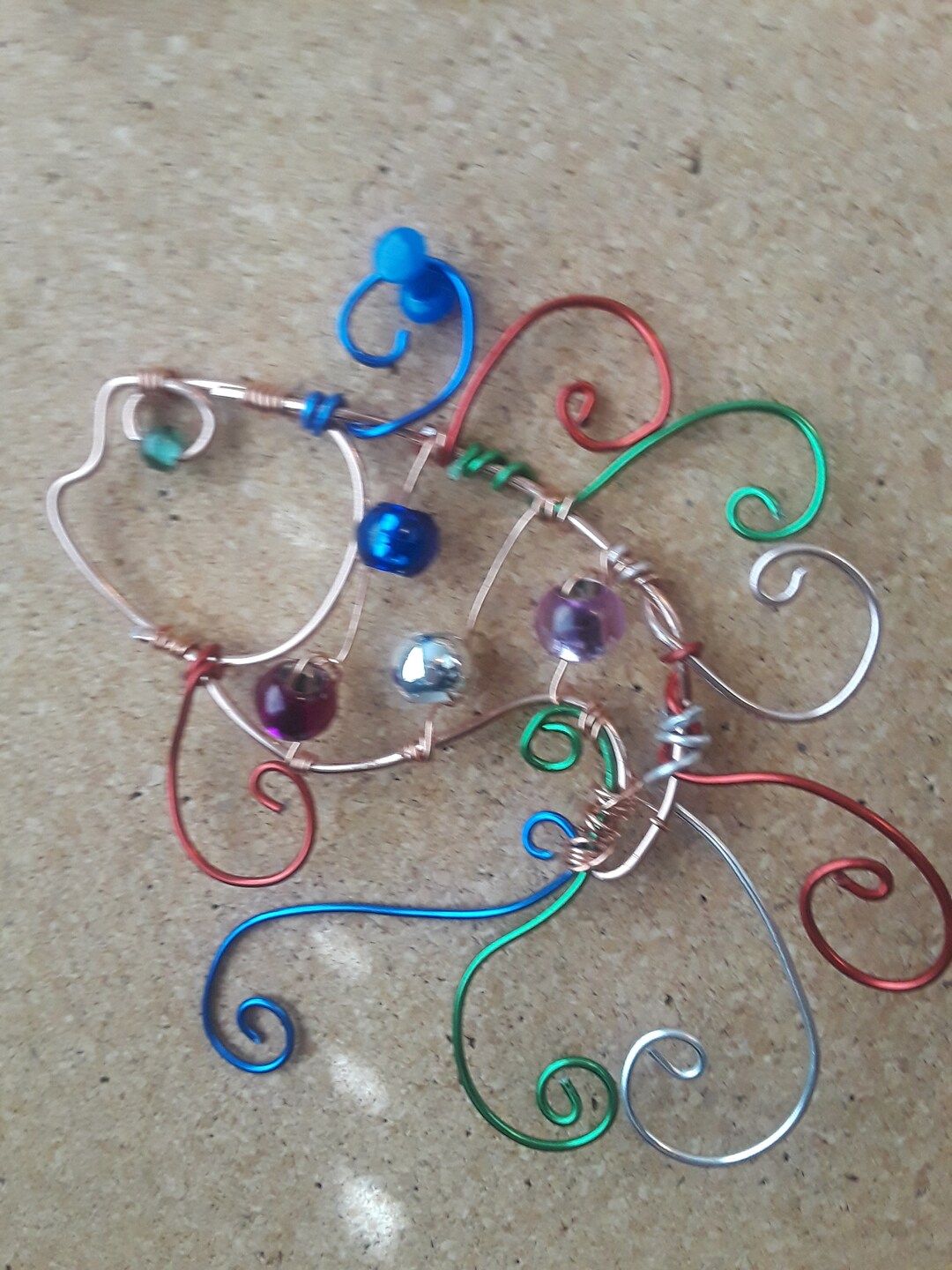 Colorful Wire Wrapped Fish Sun Catcher - Etsy