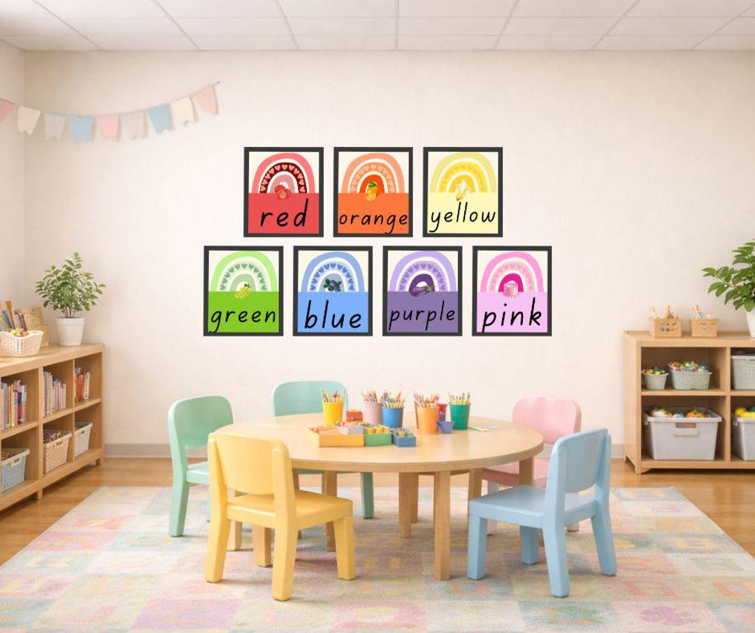 Classroom Decor - Colors of the Rainbow Poster Display - Etsy