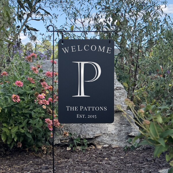 Monogram Garden Flag - Etsy