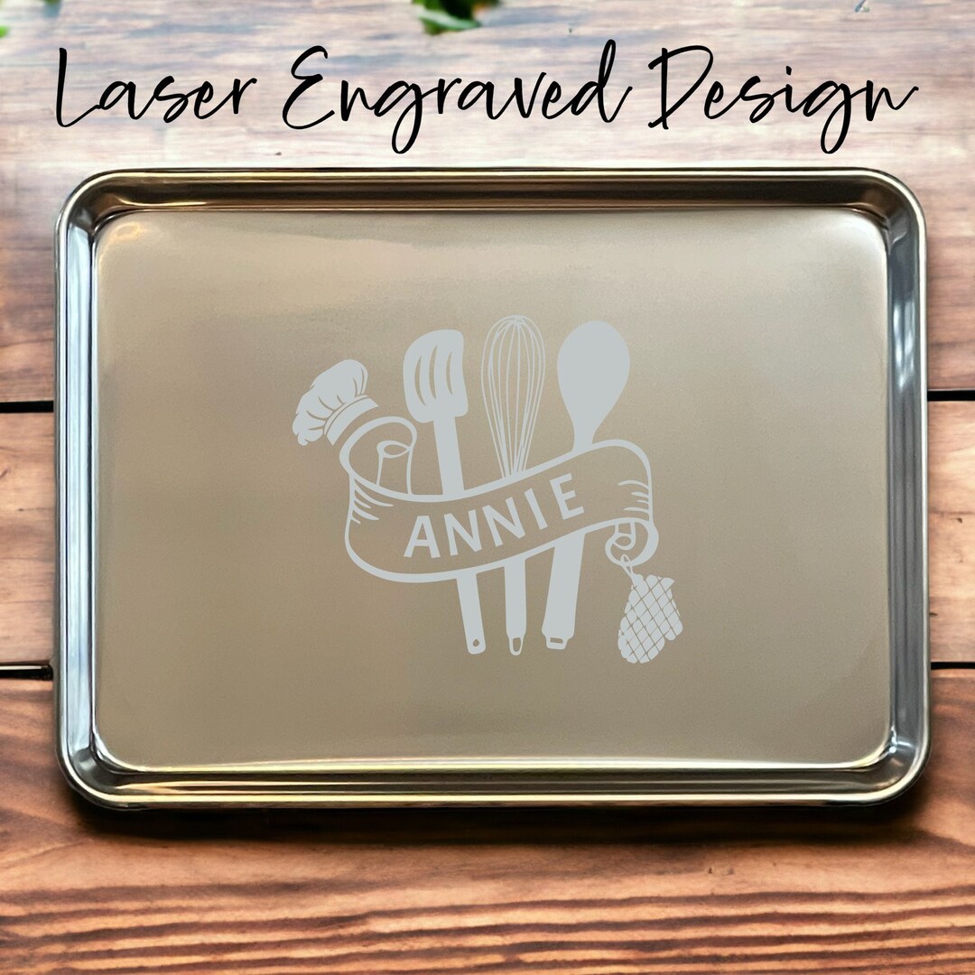Custom Engraved Cookie or Baking Sheet Pan | Personalized Bakeware for ...