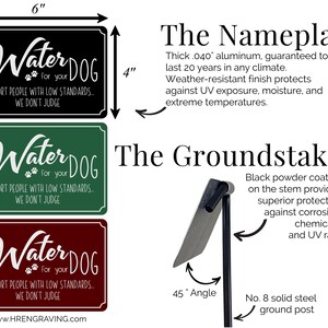 Funny Dog Water Bowl Sign | Outdoor Dog Water Station | Dog Friendly ...
