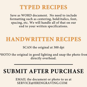 Handwritten Recipe on Cookie Sheet | Custom Engraved Baking Pan ...