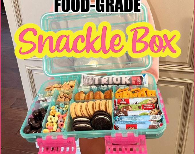 FOOD SAFE Personalized Snack Box, Charcuterie to Go Snacklebox, Travel ...