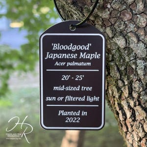 All Weather Tags for Trees or Shrubs | Custom Engraved UV Resistant ...