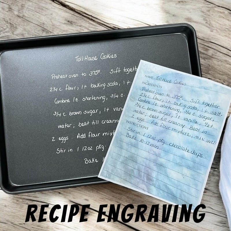 Handwritten Recipe - Etsy