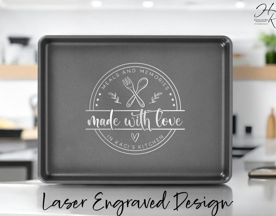 Custom Engraved Cookie or Baking Sheet Pan | Personalized Bakeware for ...
