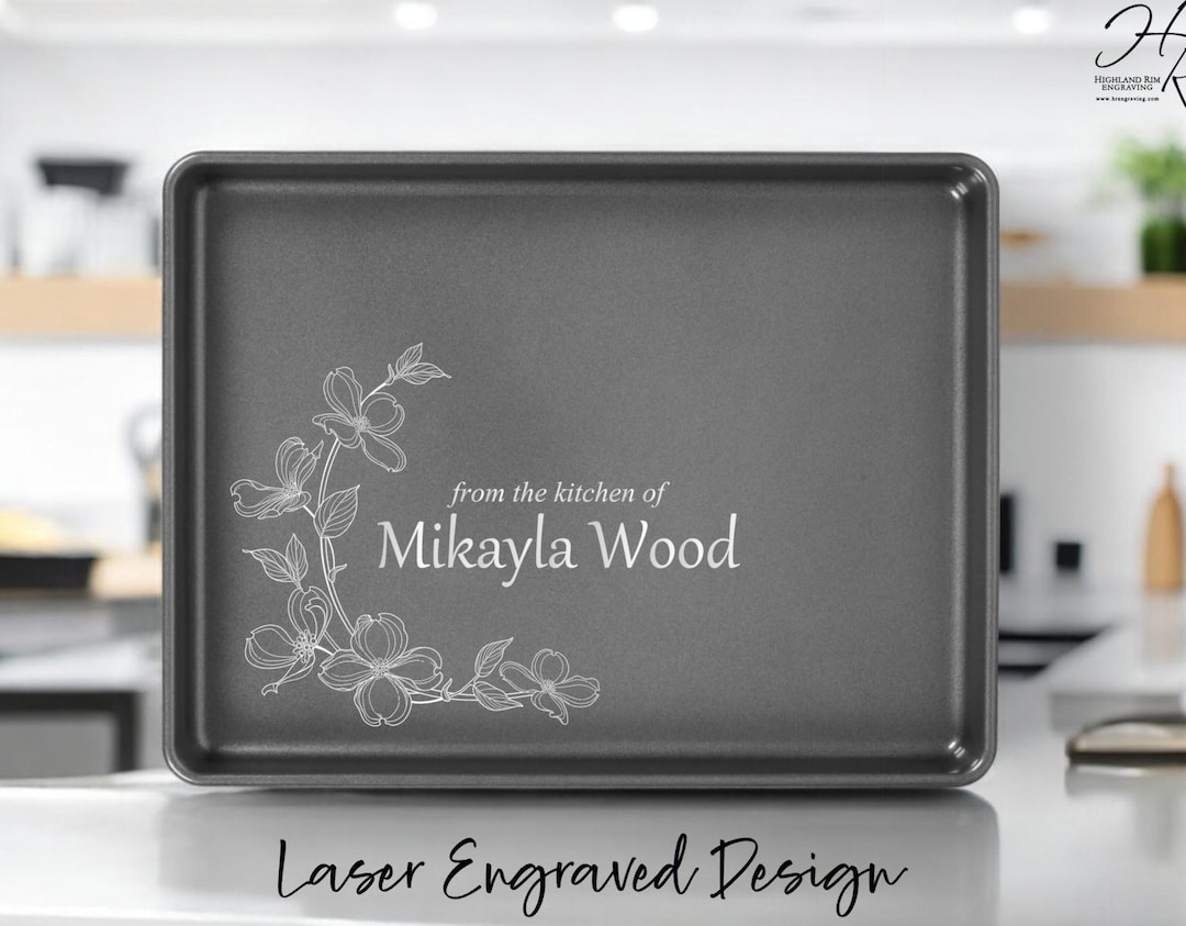 Custom Engraved Cookie Sheet Pan | Personalized Bakeware for Gifts ...