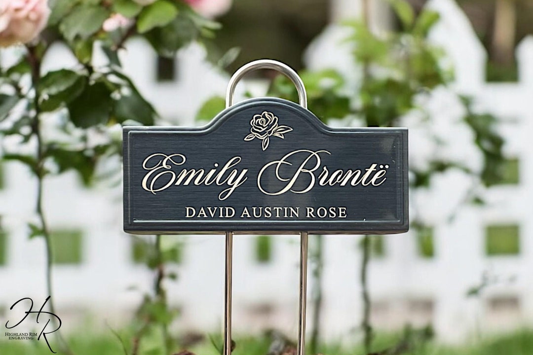 Custom Rose Markers Laser Engraved Plant Tags Rose Label Plant ...