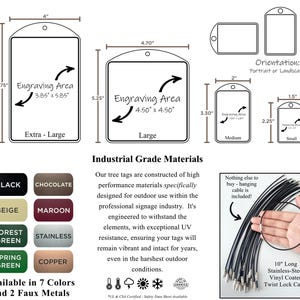 All Weather Tags for Trees or Shrubs | Custom Engraved UV Resistant ...