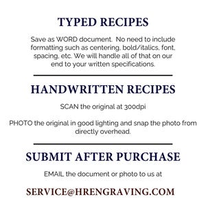 Handwritten Recipe on Cookie Sheet | Custom Engraved Baking Pan ...