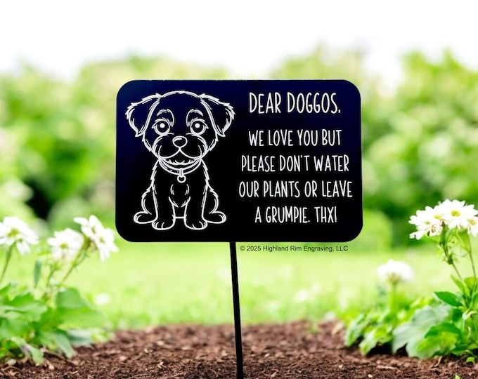 Please Keep Dogs off Lawn Sign – Funny No Pooping Dog Yard Sign – Dog ...