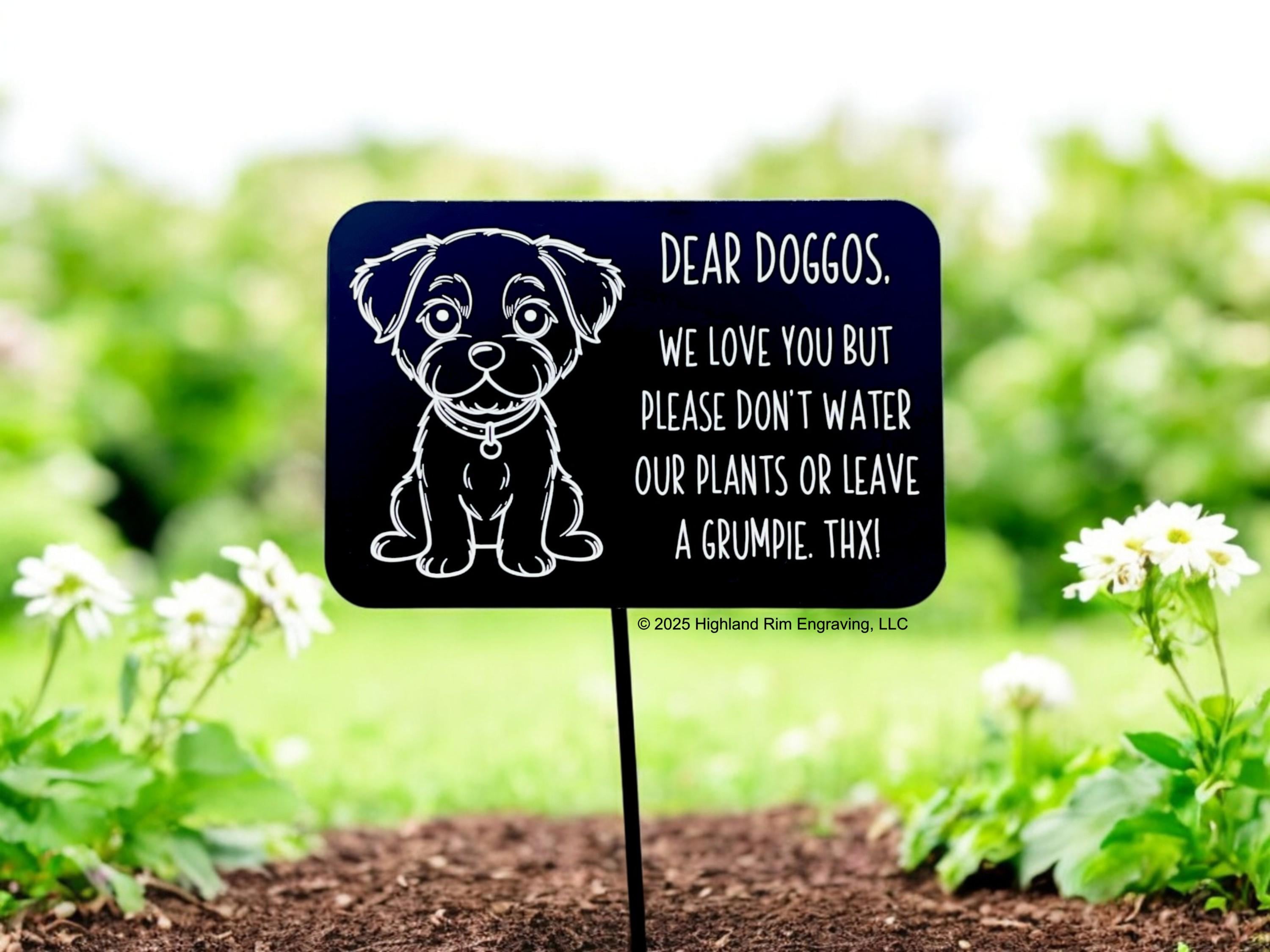 Please Keep Dogs off Lawn Sign – Funny No Pooping Dog Yard Sign – Dog ...