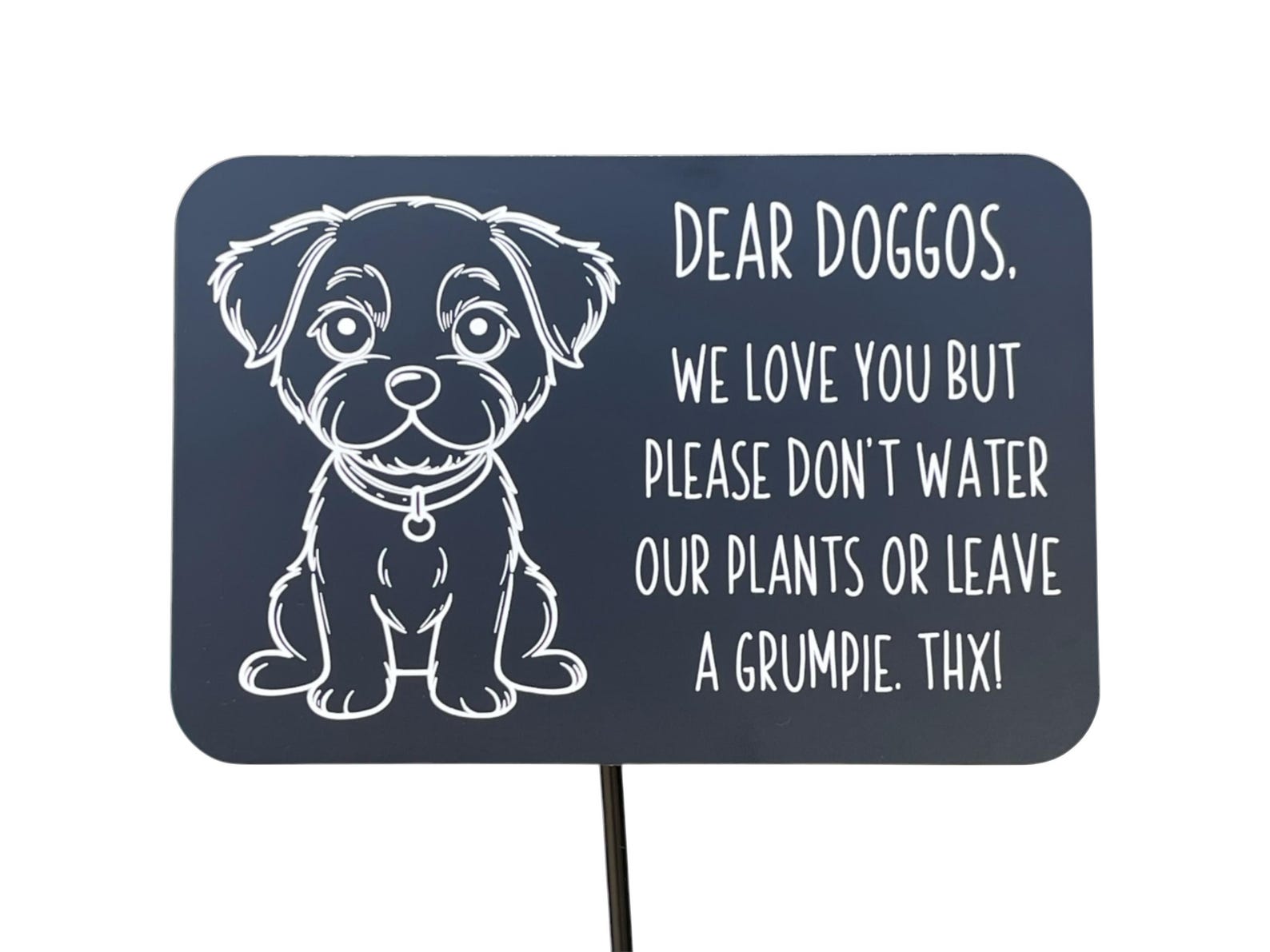 Please Keep Dogs off Lawn Sign – Funny No Pooping Dog Yard Sign – Dog ...