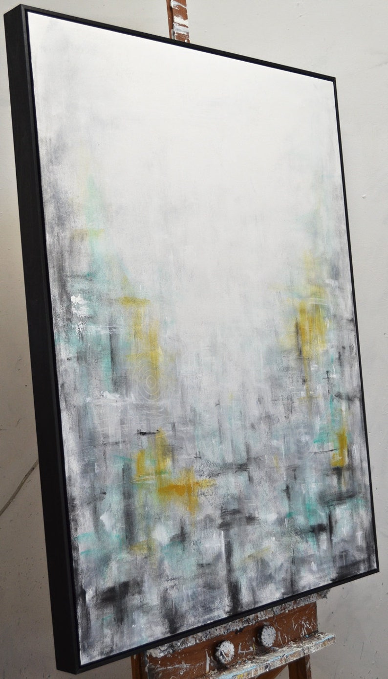 Vertical Abstract Painting Wall Art Modern Artwork Abstract | Etsy