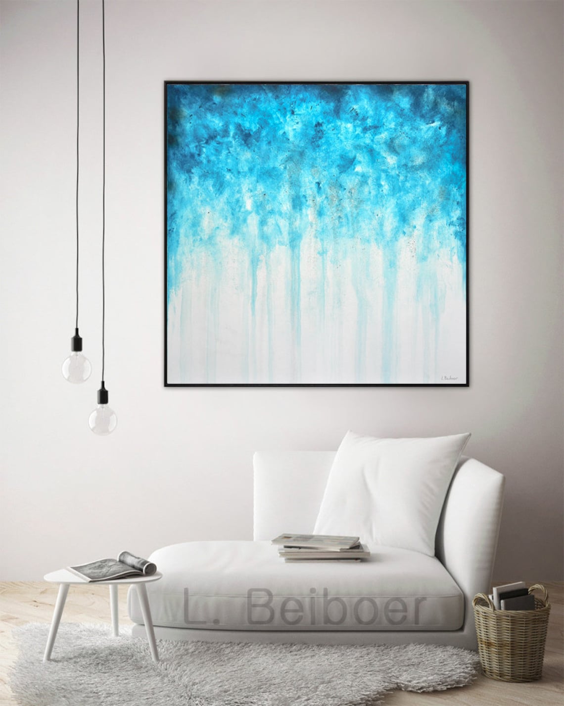 Original Painting Large Art 36 X 36 Square Abstract Oil - Etsy
