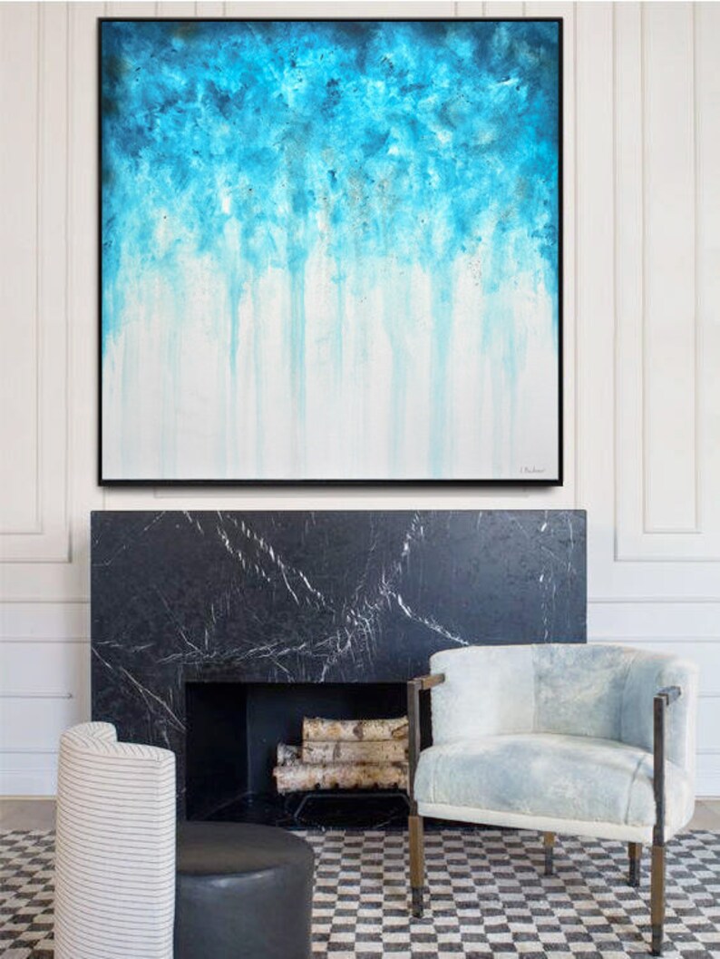 Original Painting Large Art 36 X 36 Square Abstract Oil - Etsy