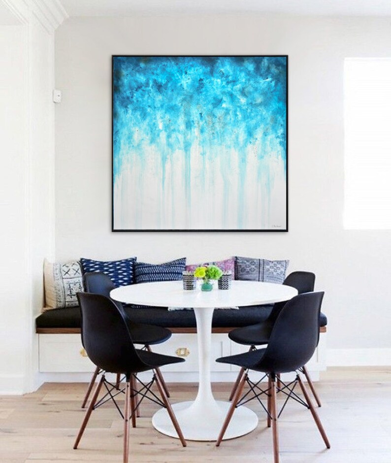 Original Painting Large Art 36 X 36 Square Abstract Oil - Etsy