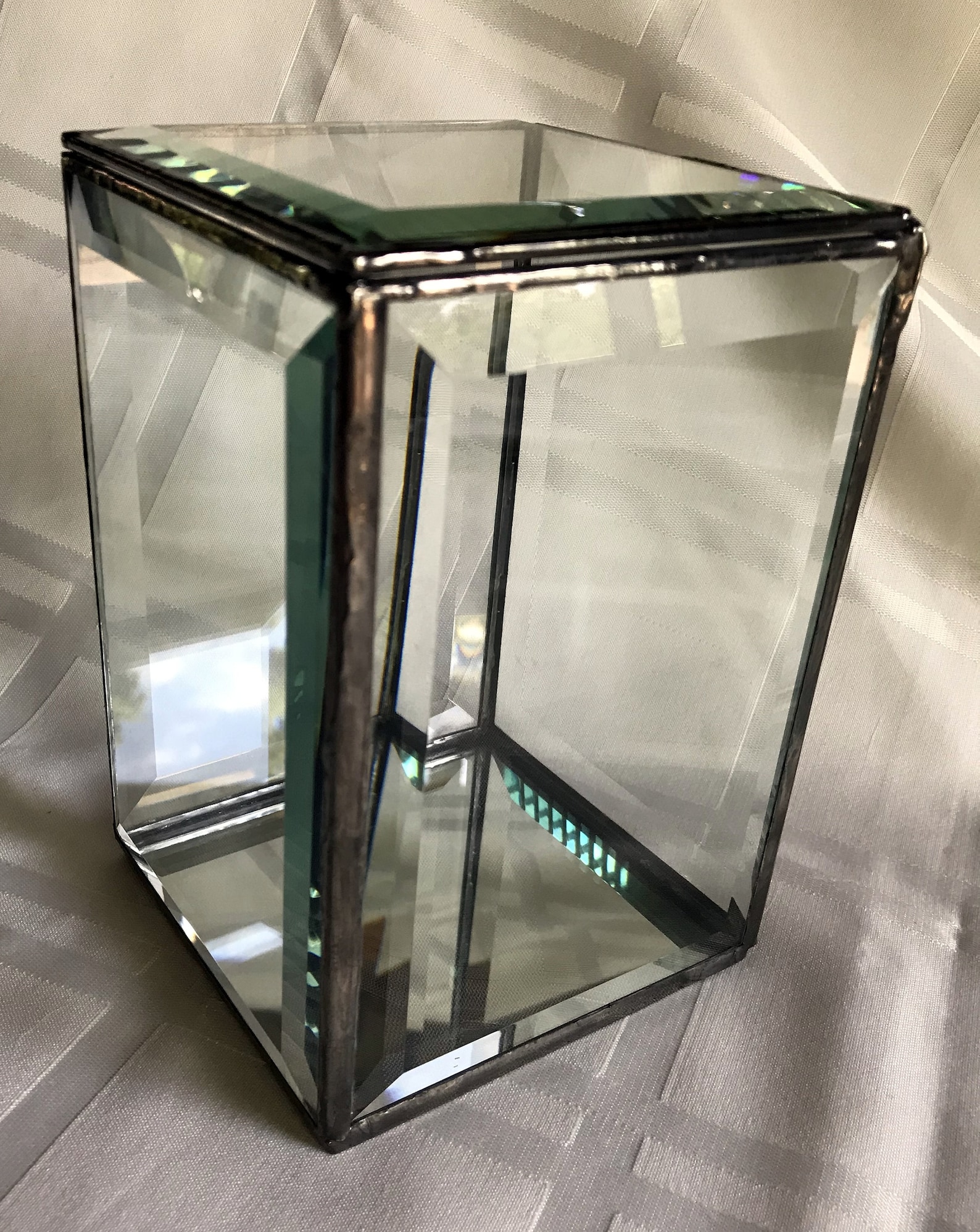 Clear Beveled Glass Display Box 4 X 6 X 4 Vertical - Etsy