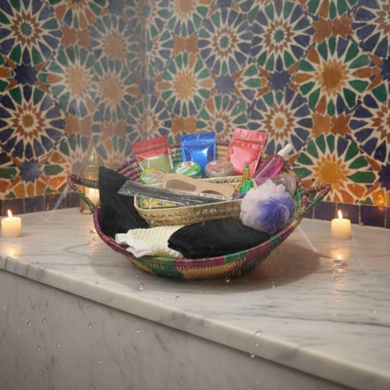 Moroccan Kit Spa and Hammam Kit - 17-piece Luxury Bath Set ...