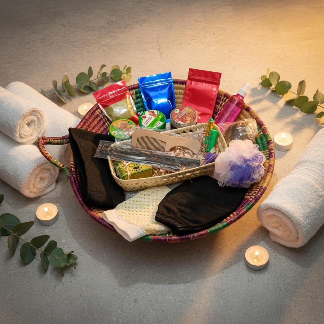 Moroccan kit Spa et Hammam Kit - 17-Piece Luxury Bath Set | Traditional ...