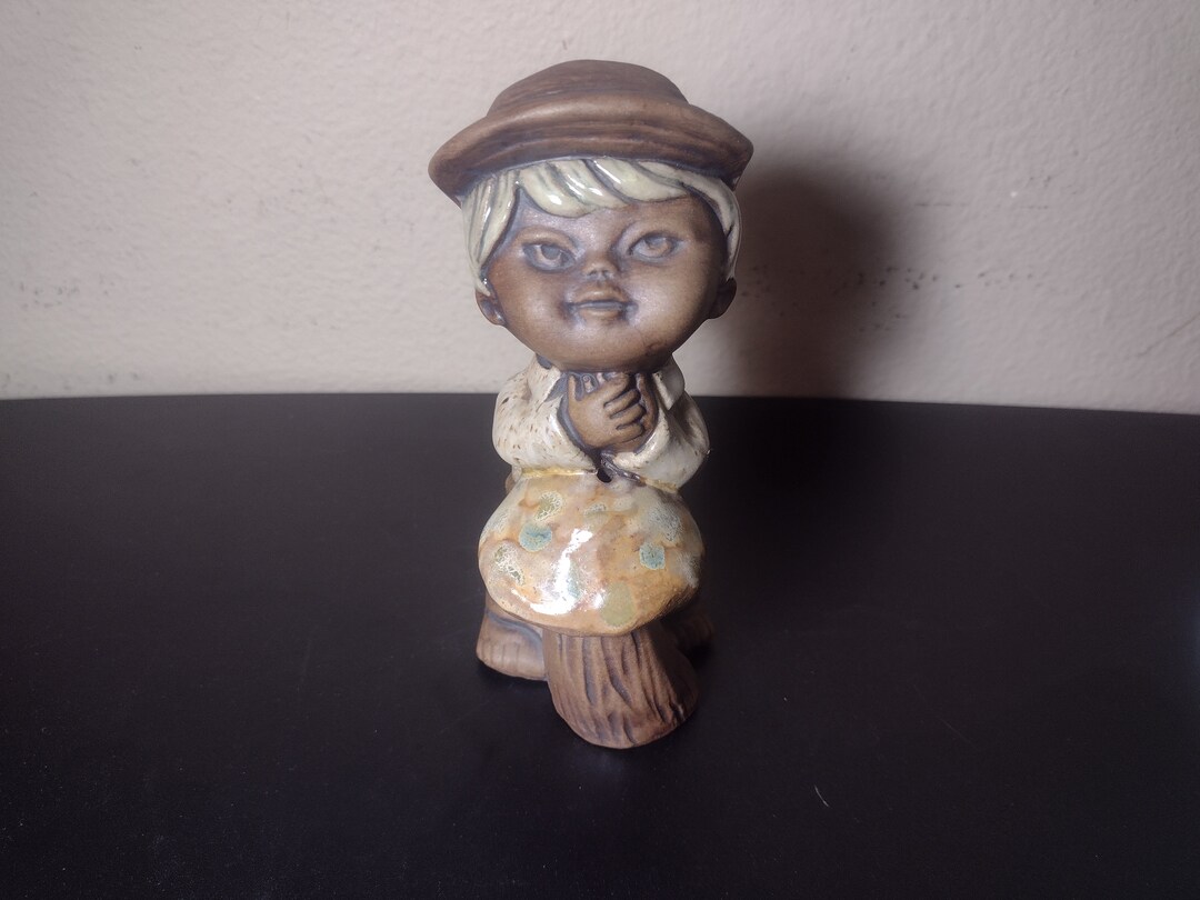 Vintage 1960s "california Stoneware Handmade Artware by Suzi." Mushroom ...