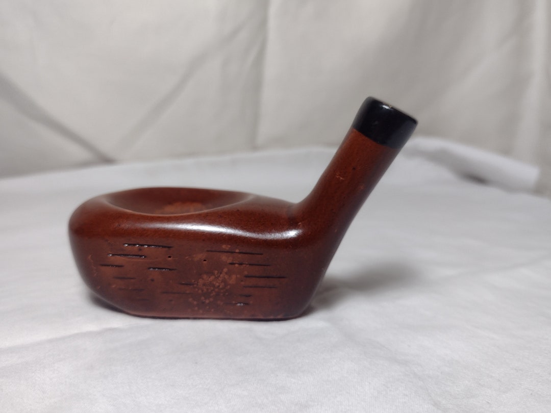 Vintage Resin Golf Club Pipe Stand / Pipe Holder Paperweight - Etsy