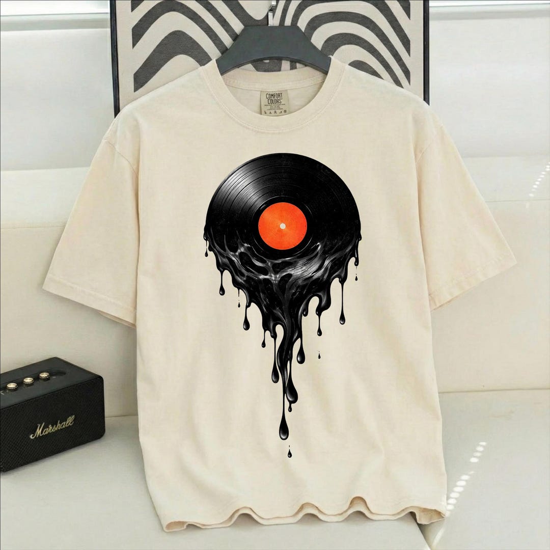Melted Vinyl Artwork, Vinyl Record Art, DJ Music Decor, Minimal Music ...