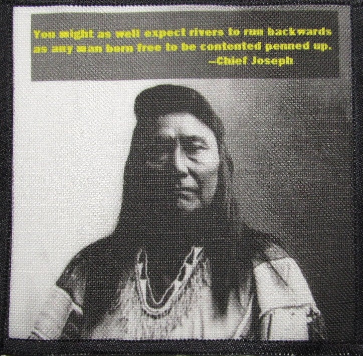 Printed Sew on Patch CHIEF JOSEPH QUOTE Nez Perce Vest - Etsy