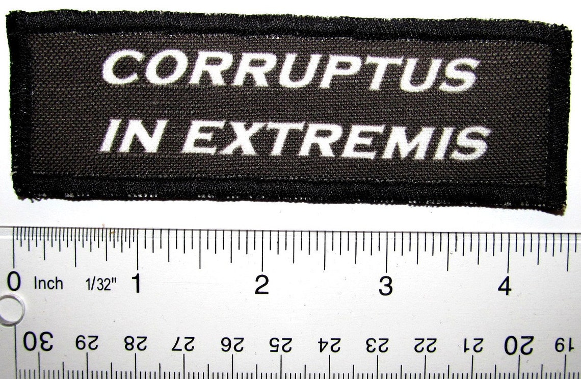 CORRUPTUS IN EXTREMIS Latin corruptos al extrema impreso | Etsy