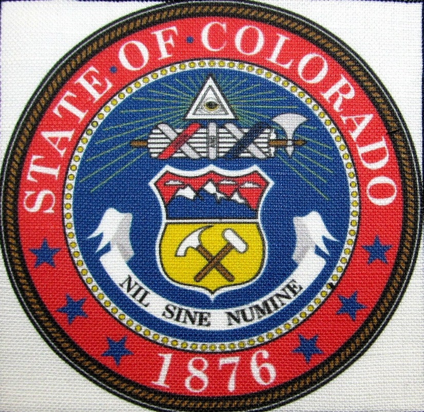 COLORADO STATE SEAL Vest Bag Backpack Jacket Printed - Etsy