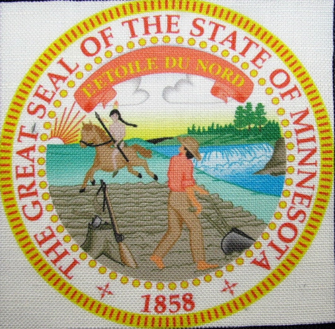 MINNESOTA STATE SEAL - Vest, Bag, Backpack, Jacket - Printed Patch ...
