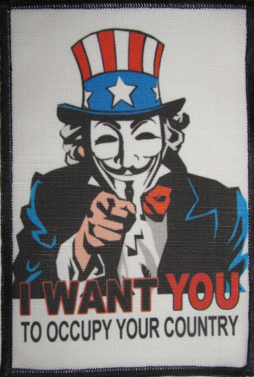 Printed Sew on Patch - UNCLE SAM V - He Wants You to Occupy Your ...
