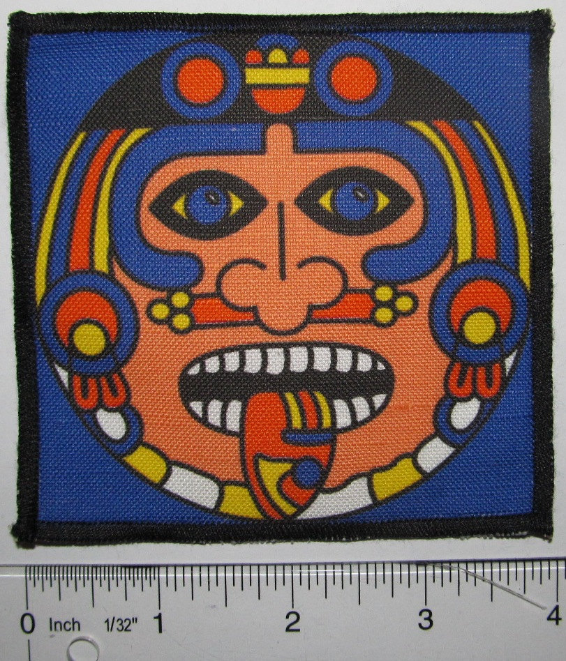 Printed Sew on Patch AZTEC FACE Classic Aztec Face Image - Etsy